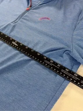 johnnie-O | Shirts | Johnnieo Blue Quarterzip Pullover With Pink Logo ...